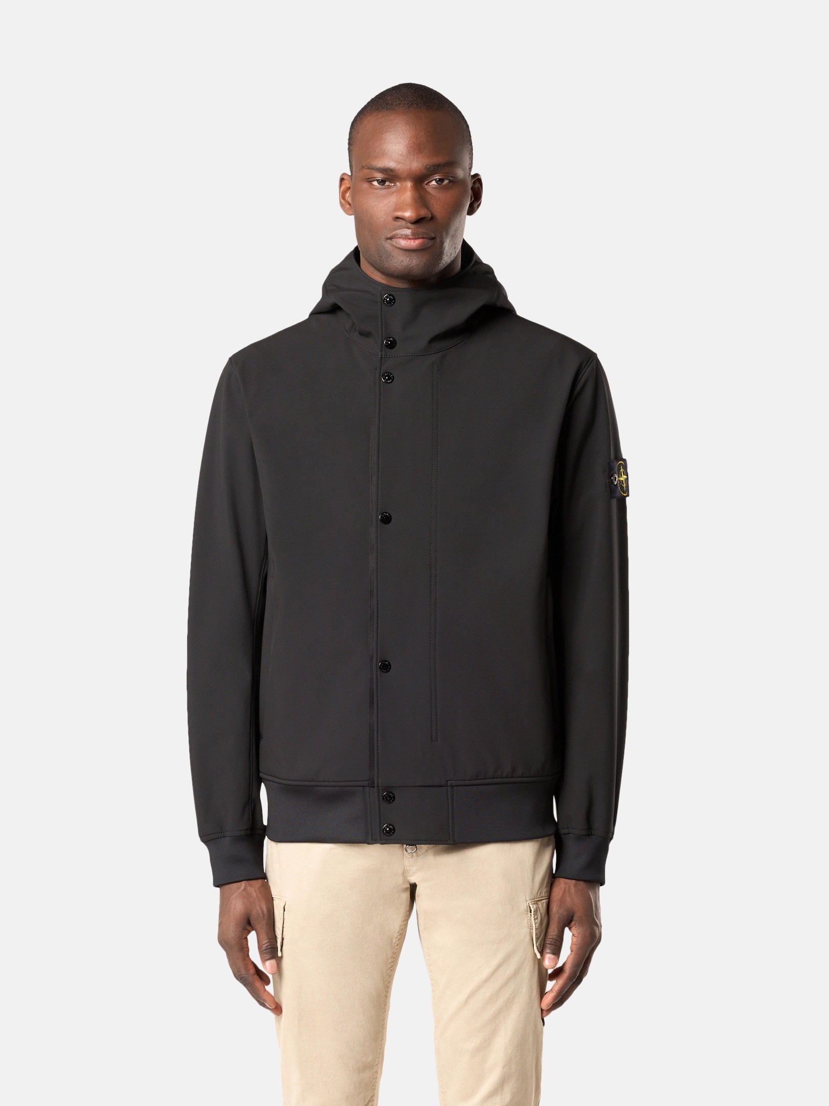 Stone Island 4100090 LIGHT SOFT SHELL-R_e.dye® TECHNOLOGY, RECYCLED ...