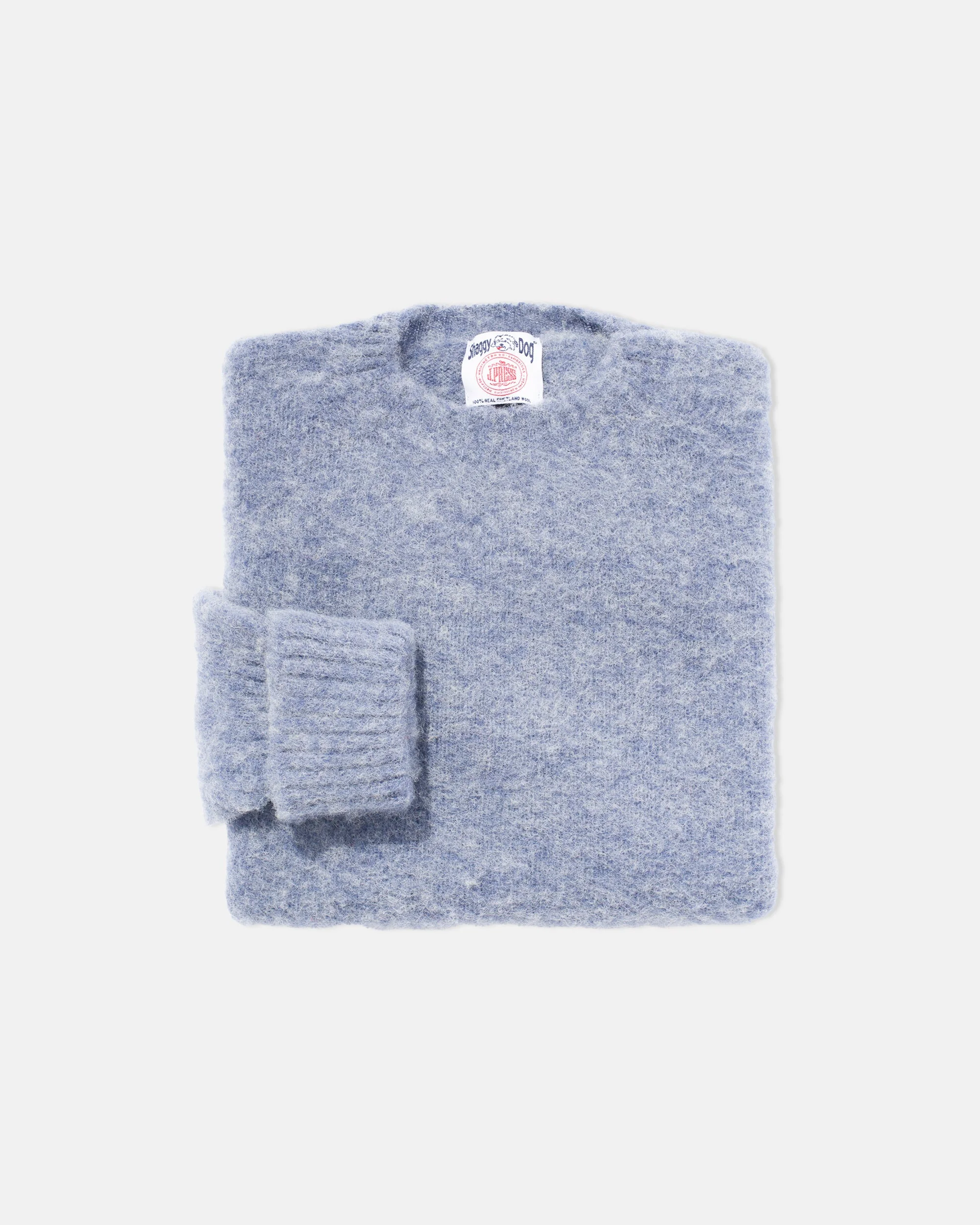 J. PRESS MADE-IN-SCOTLAND LILAC BLUE SHAGGY DOG SWEATER - CLASSIC FIT ...