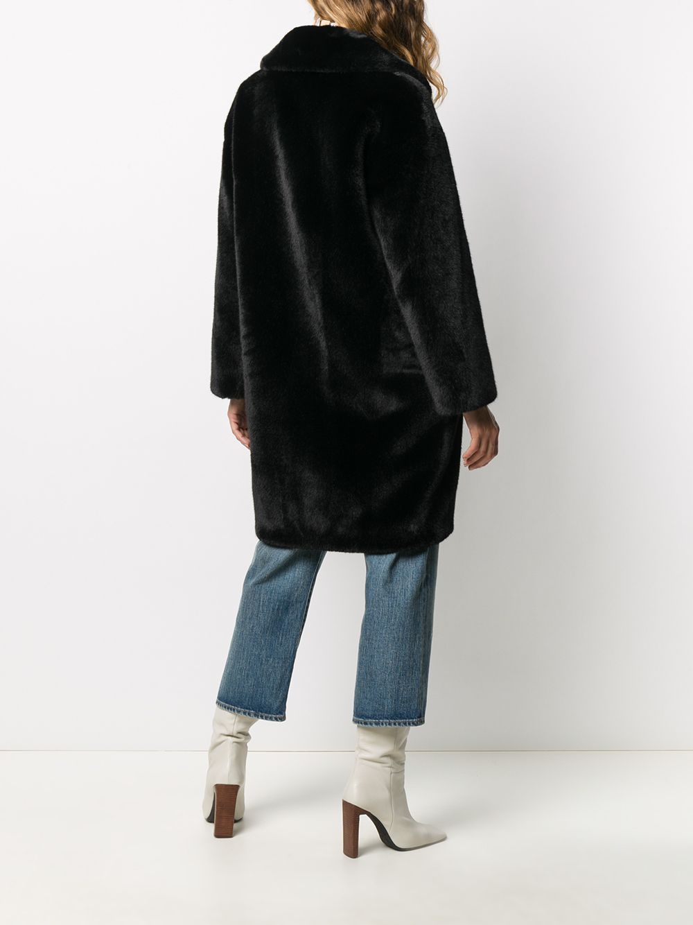 STAND STUDIO Camille Cocoon teddy style coat | REVERSIBLE