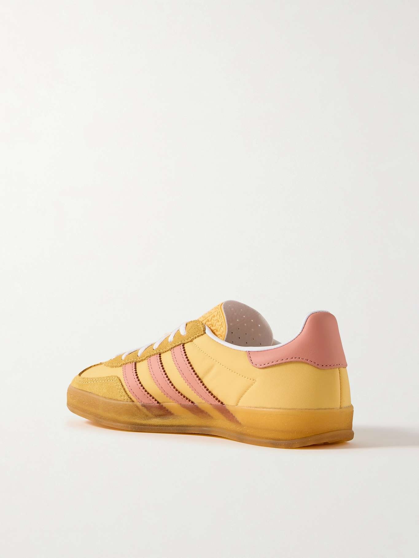 adidas Originals Gazelle Indoor leather and suede-trimmed nylon ...