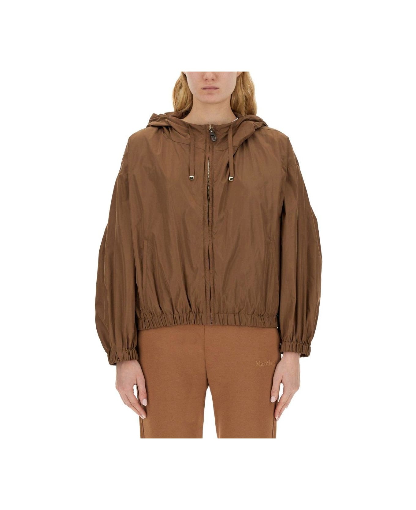 Max Mara Zip-up Hooded Jacket | italist | REVERSIBLE