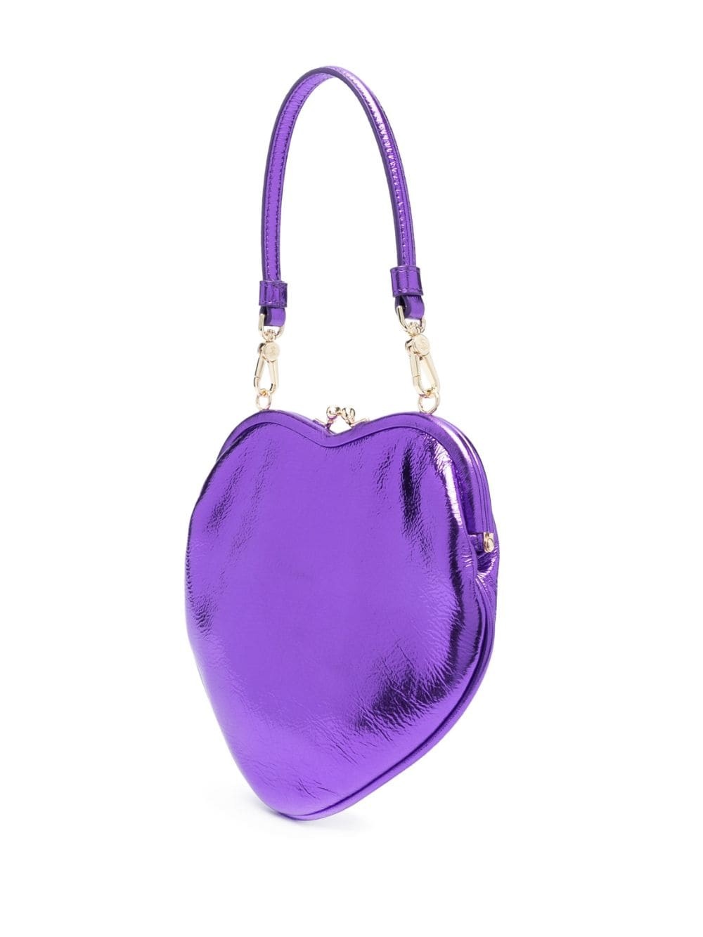 Vivienne Westwood Belle heart-shaped metallic tote bag | REVERSIBLE