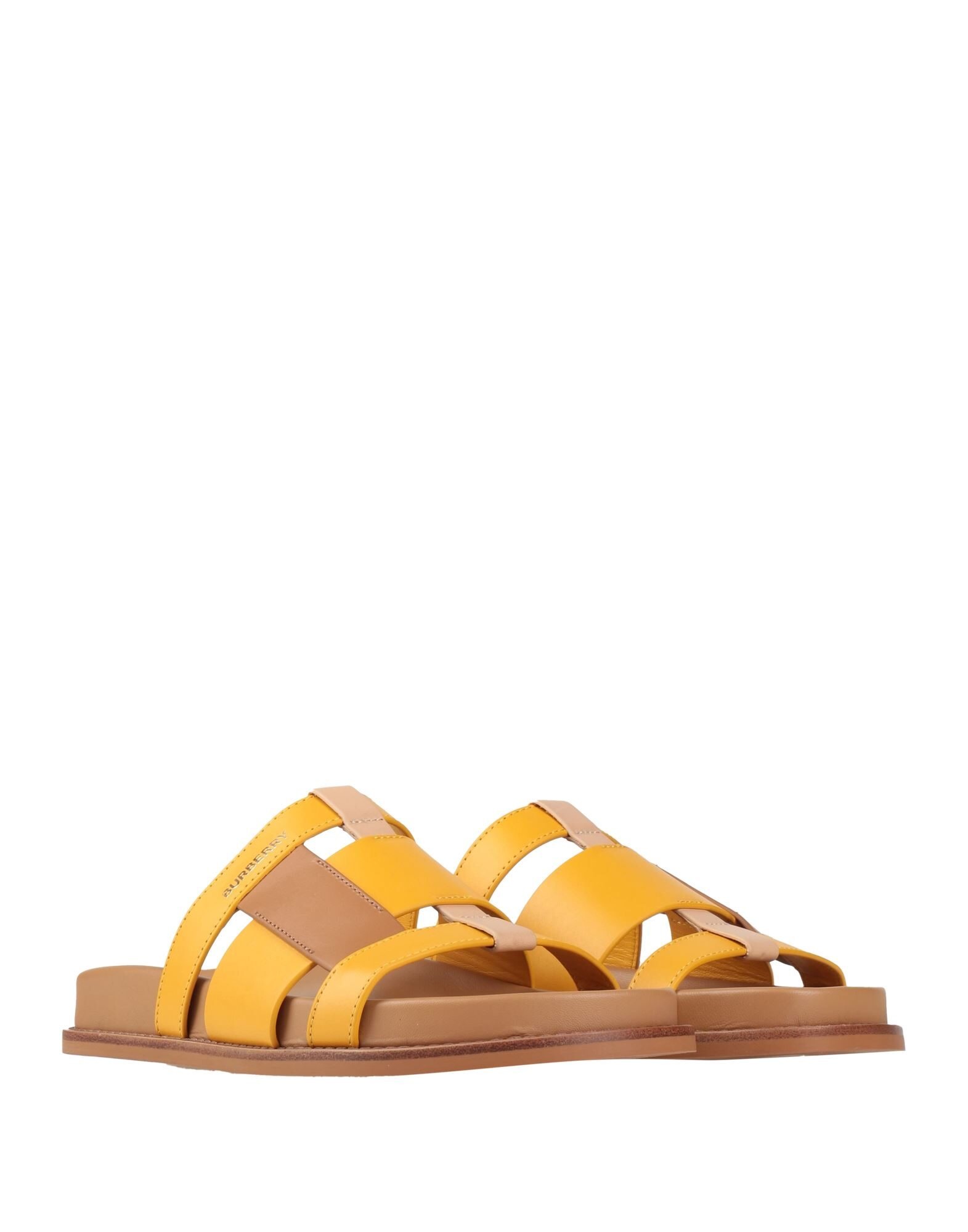 Burberry Yellow Women s Sandals yoox REVERSIBLE