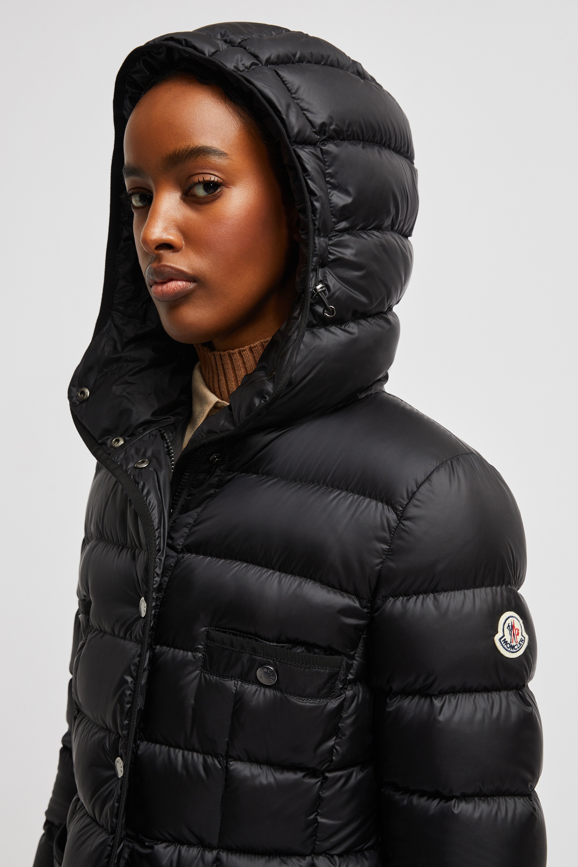 Moncler Hirma Long Down Jacket | REVERSIBLE
