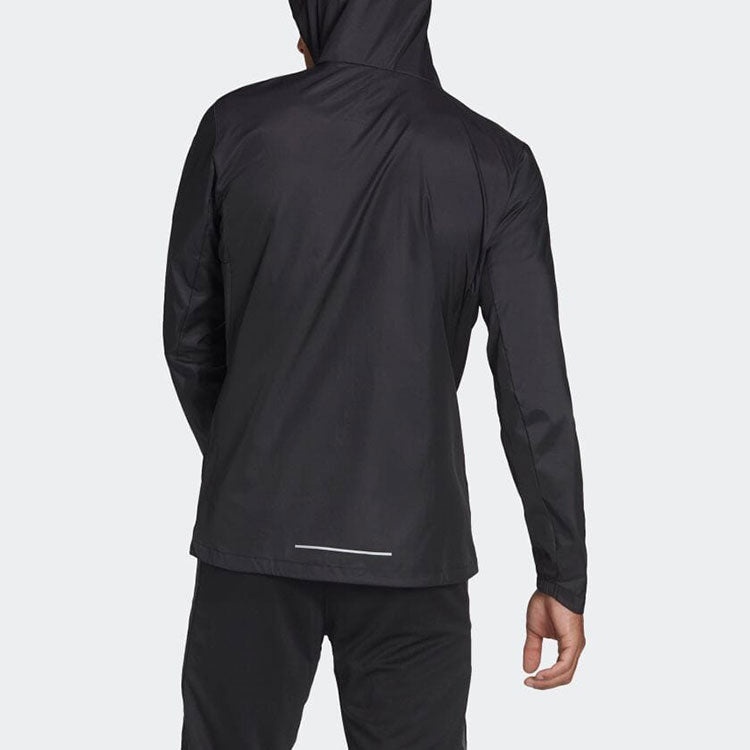 adidas Men's adidas Logo Printing Casual Hooded Jacket Black H58592 ...