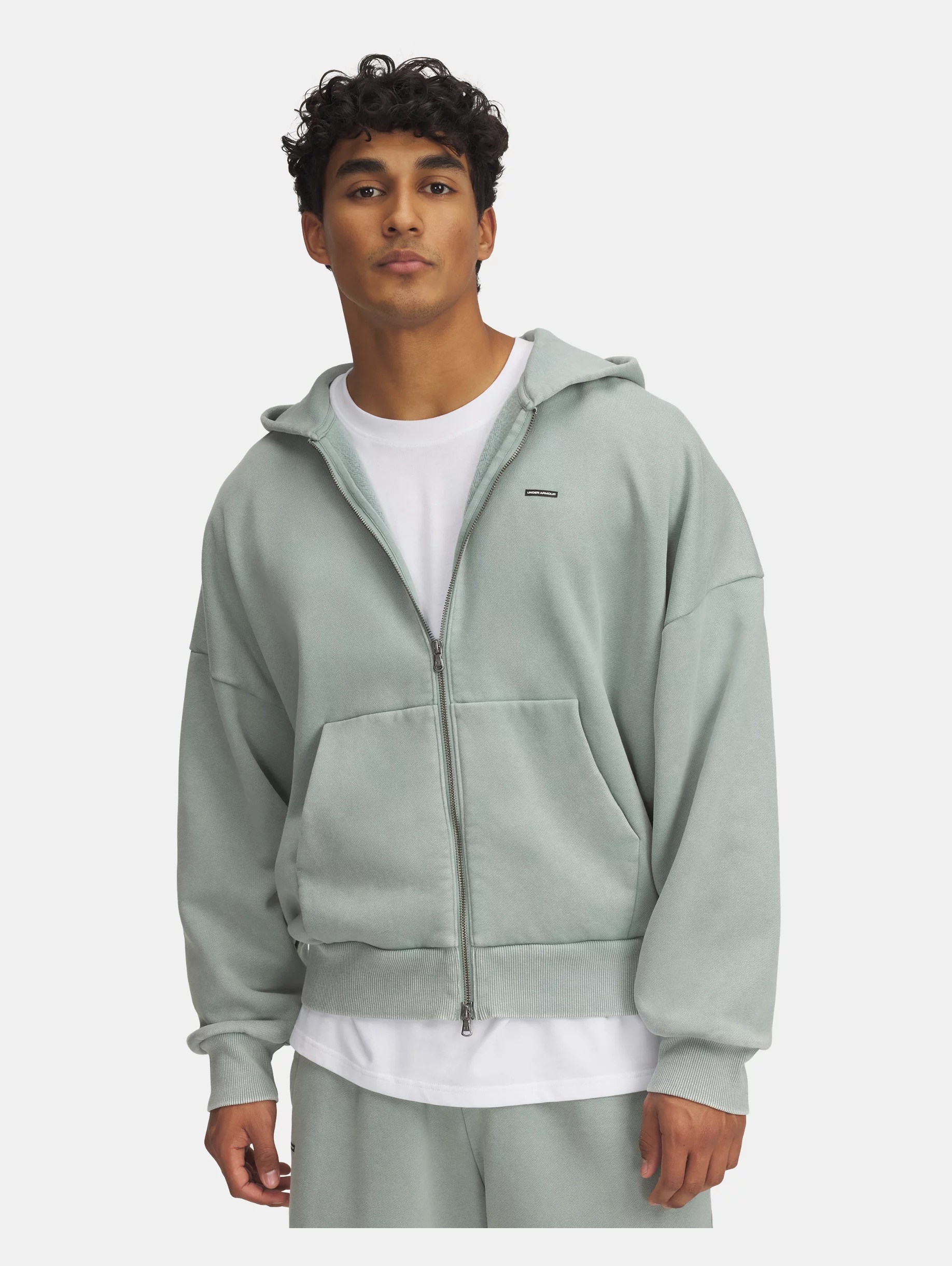 Under Armour Men's UA Icon Heavyweight Fleece Wash Full-Zip | REVERSIBLE