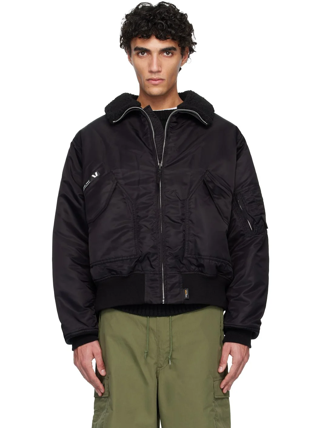 WTAPS Black Drab ES Bomber Jacket | REVERSIBLE