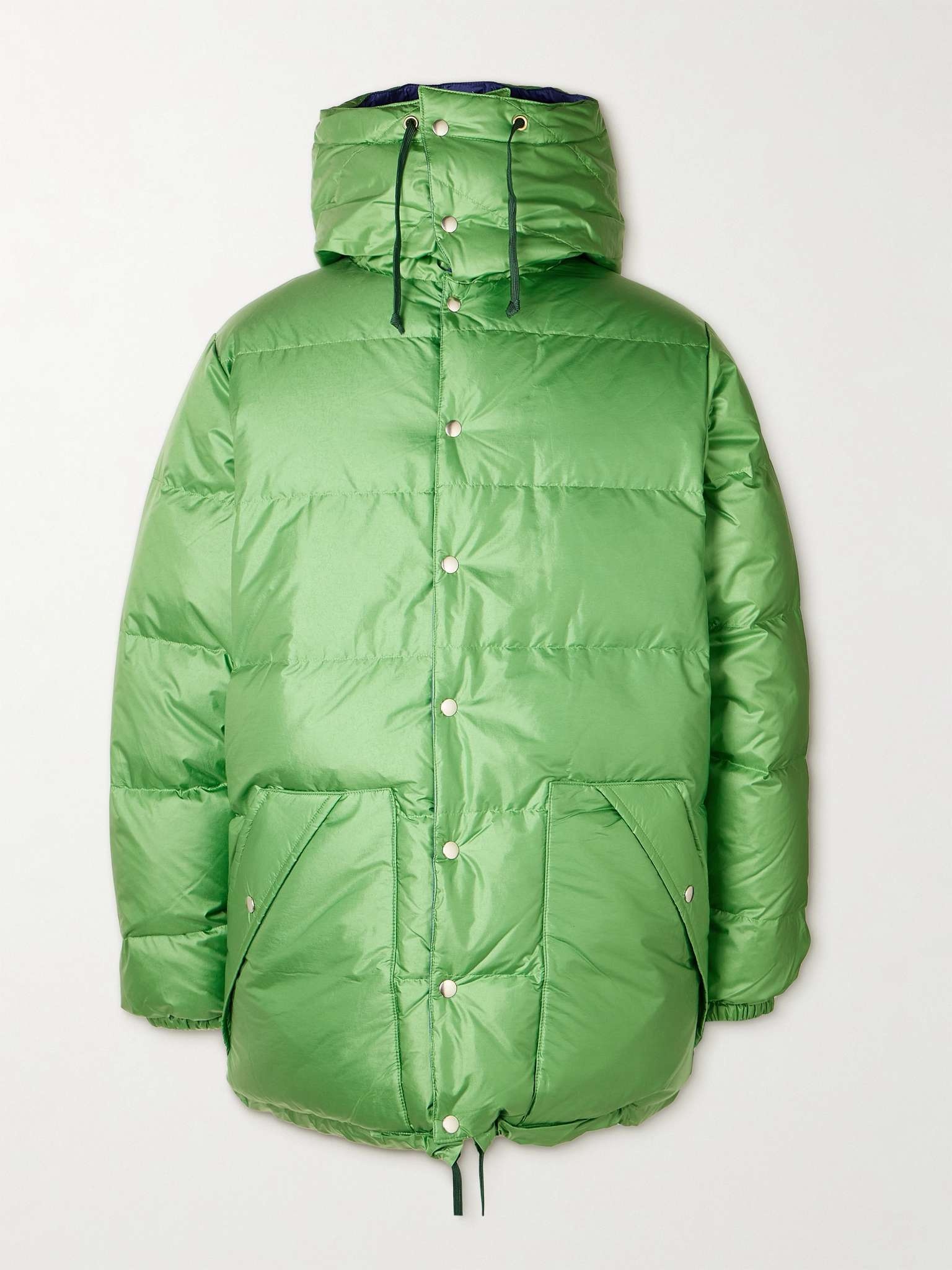 BEAMS PLUS Expedition Quilted Shell Hooded Down Parka | REVERSIBLE