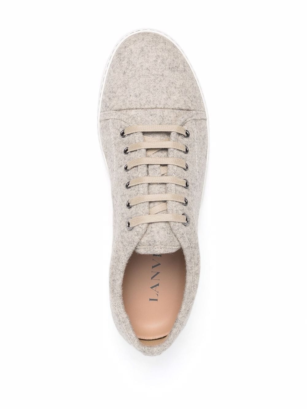 Lanvin DBB1 felt low-top sneakers | REVERSIBLE