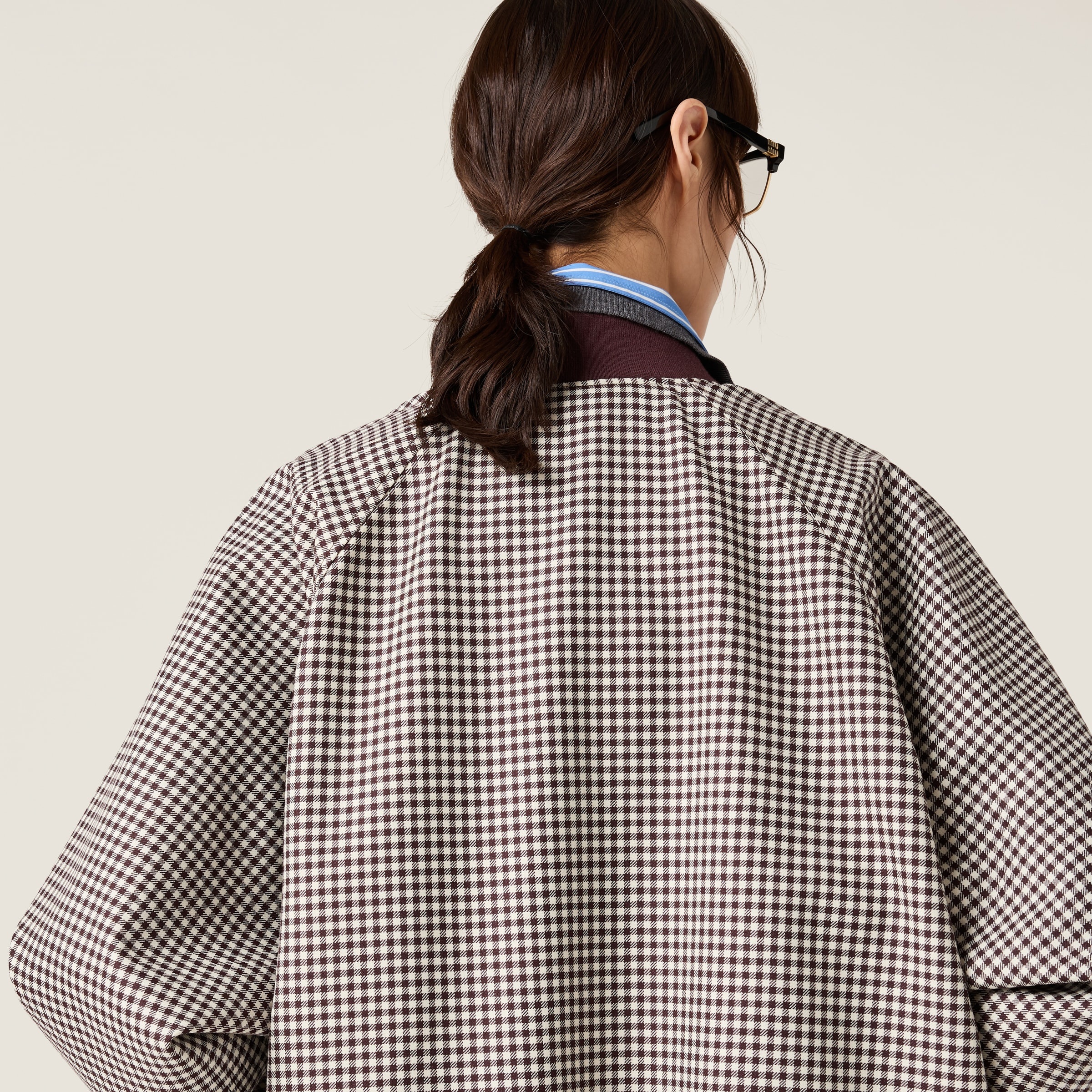 Miu Miu Gingham check blouson jacket | REVERSIBLE Miu Miu Gingham check blouson jacket | REVERSIBLE