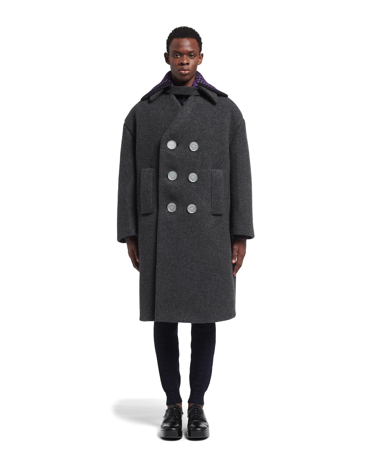 Prada Double-breasted wool caban jacket | REVERSIBLE