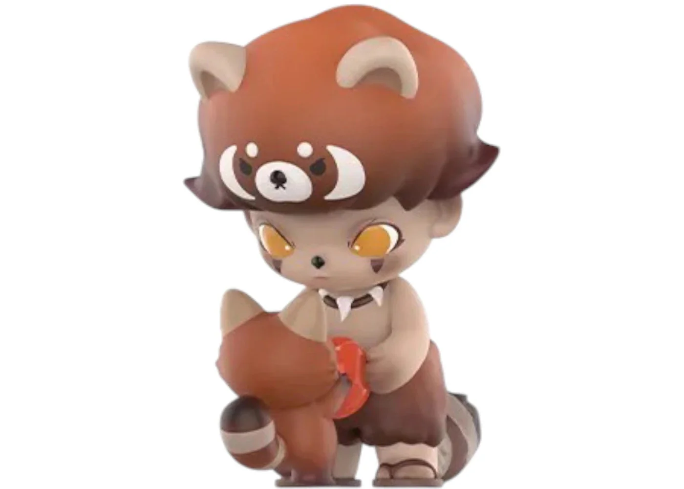 POP MART Pop Mart Dimoo Animal Kingdom Series Red Panda with Apple ...