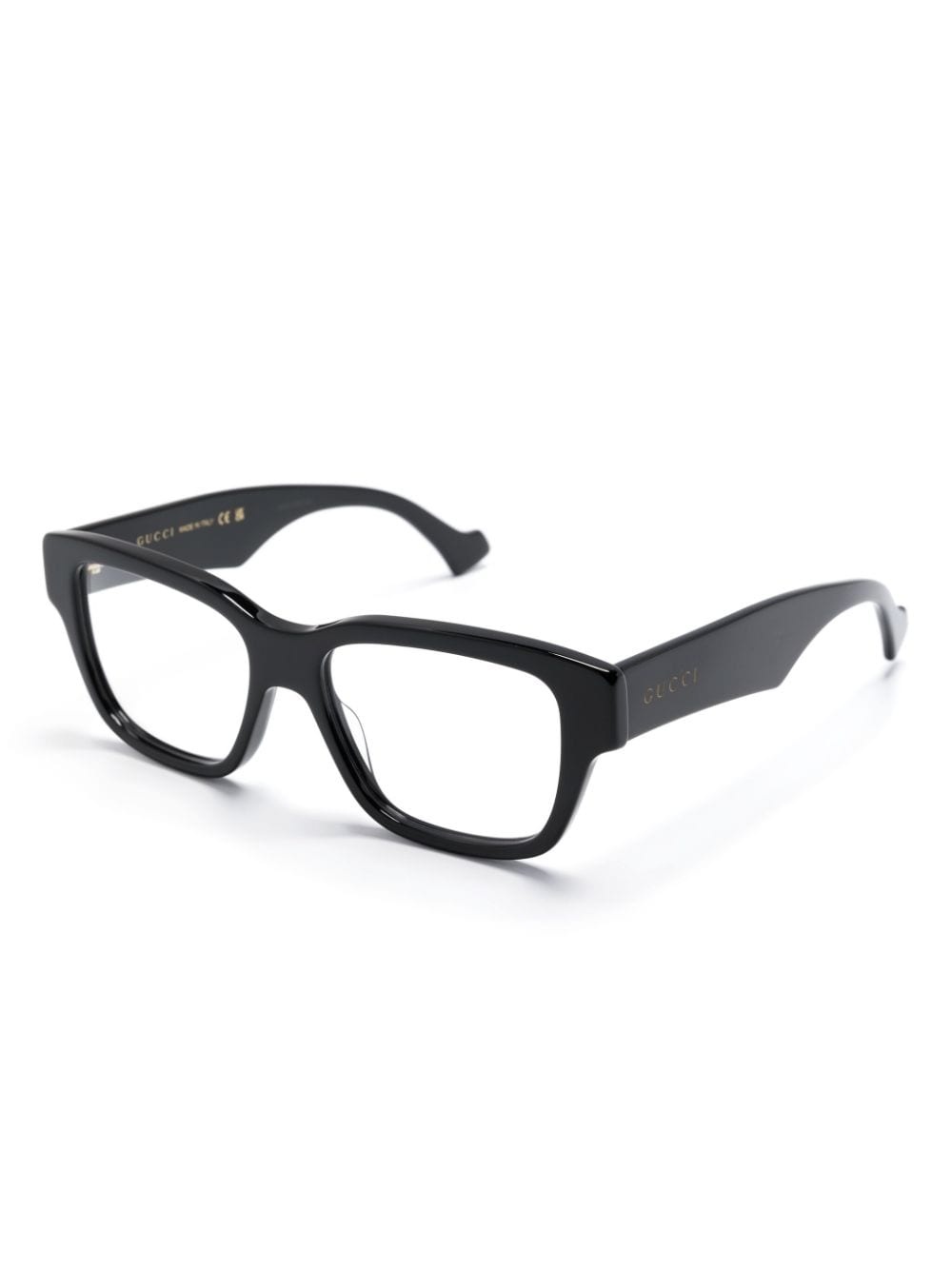 GUCCI logo engraved rectangle-shape glasses | REVERSIBLE