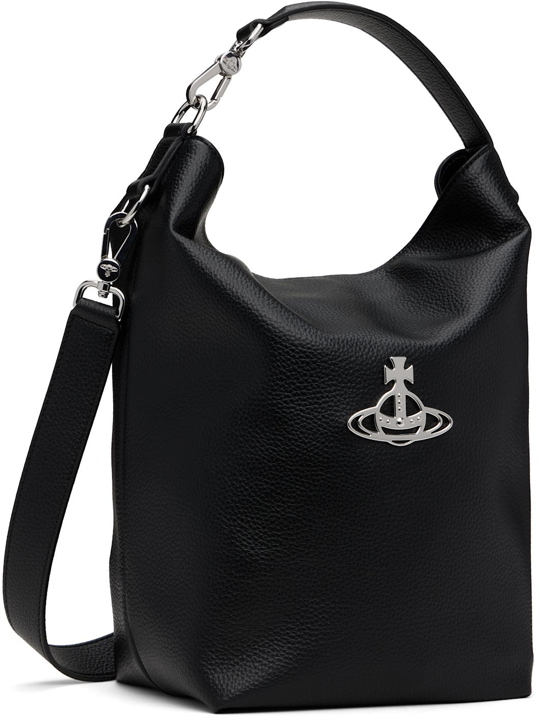 Vivienne Westwood Black Sam Crossbody Bag | REVERSIBLE