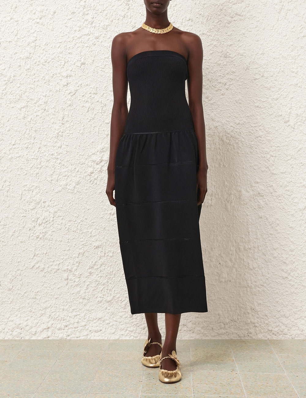 Zimmermann NATURA PANELLED MIDI DRESS | REVERSIBLE