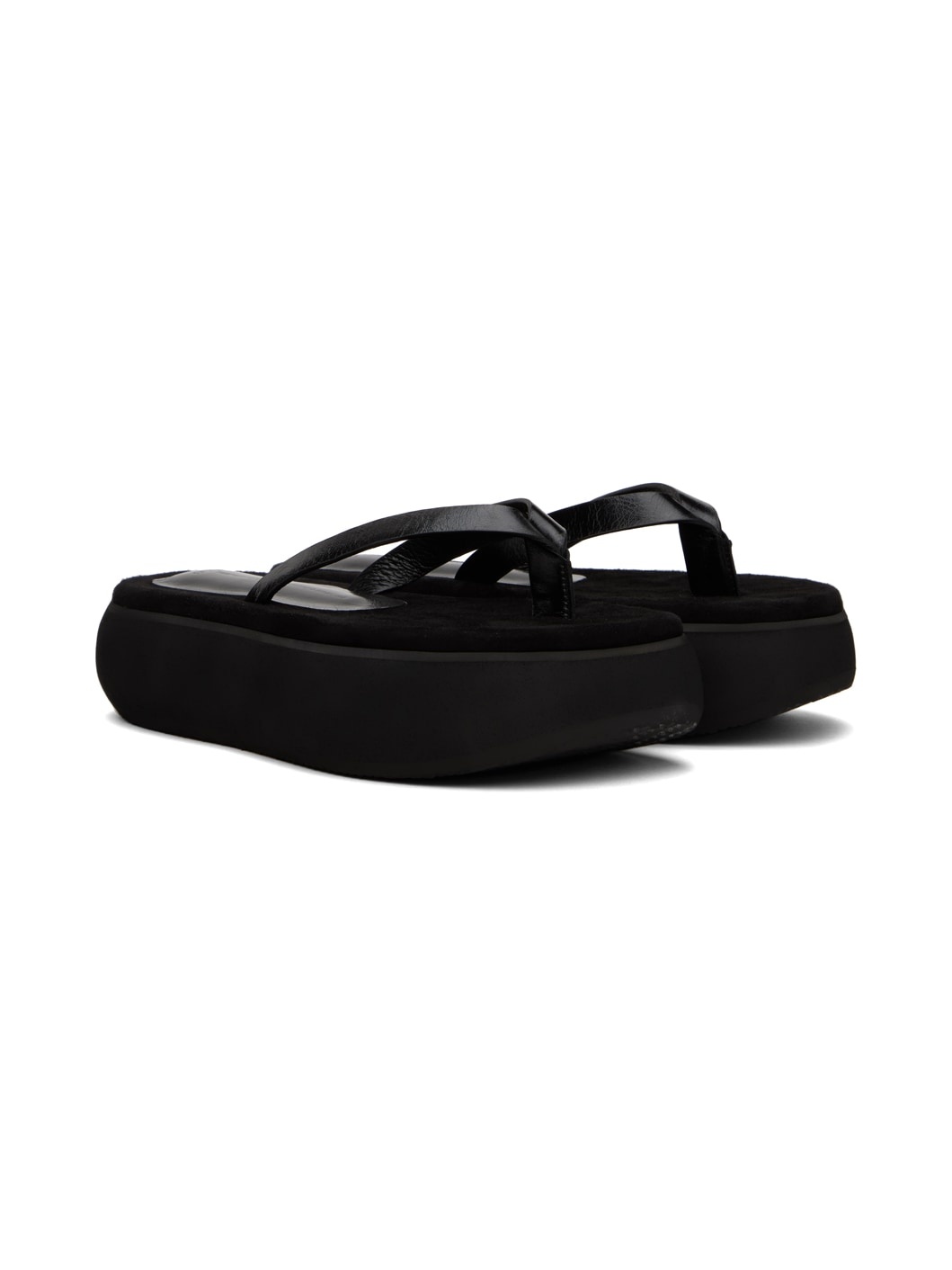 OSOI Black Boat Flip Flops | REVERSIBLE