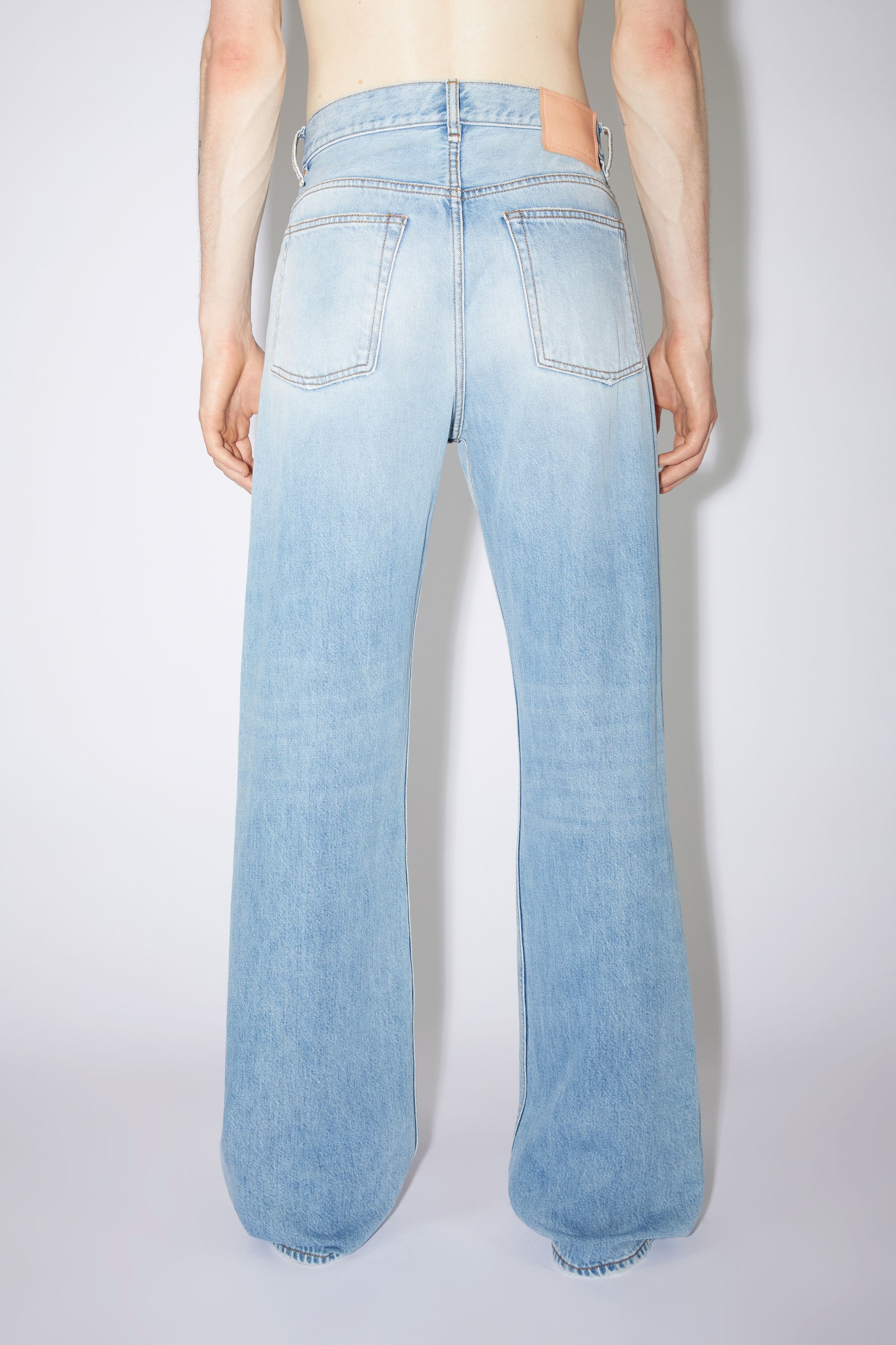 Acne Studios Loose bootcut jeans - Light blue | REVERSIBLE