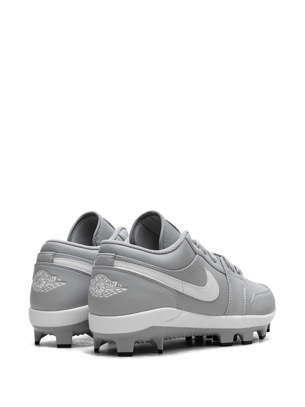Jordan Air Jordan 1 Retro MCS Low "Wolf Grey" baseball cleats | REVERSIBLE
