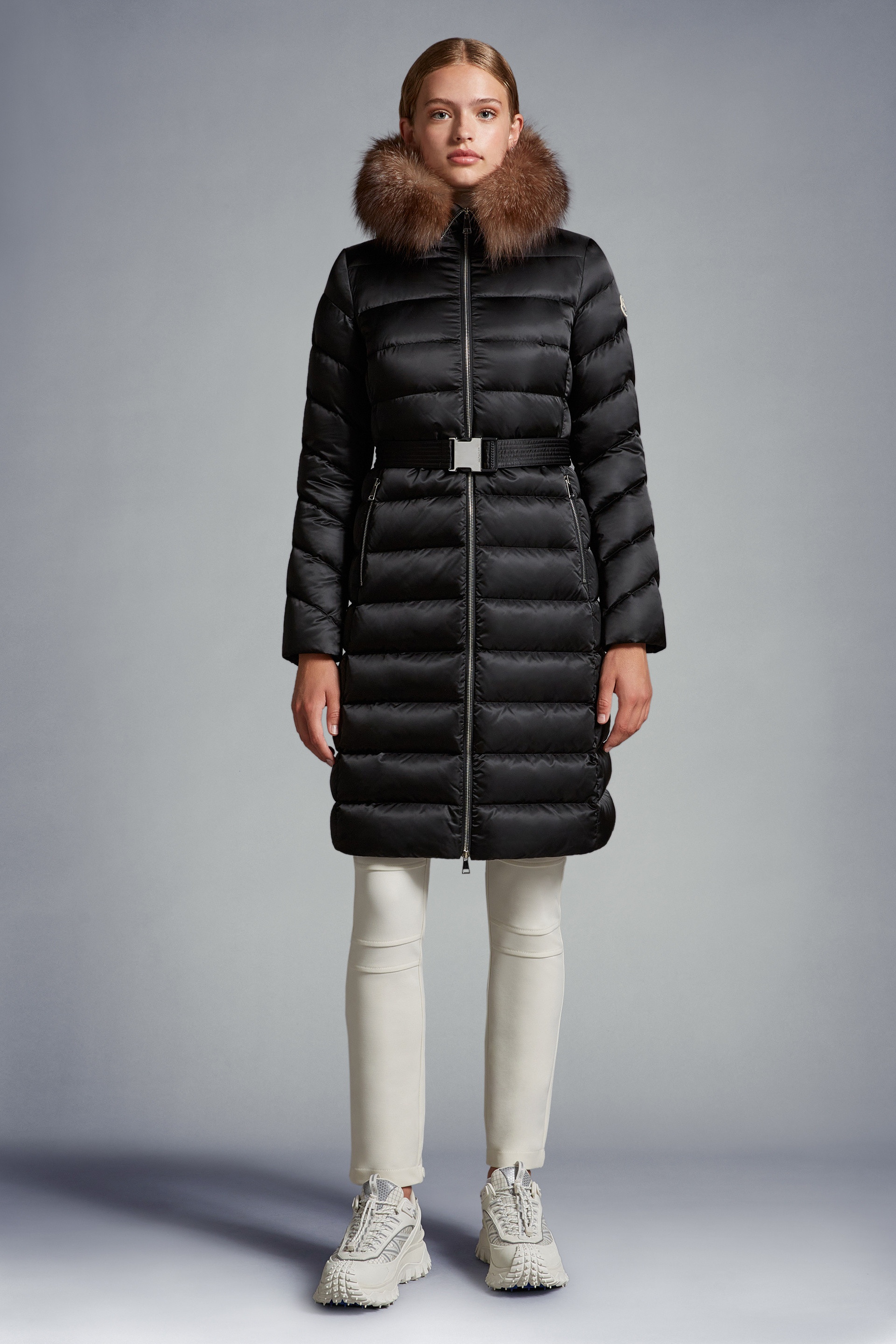 Moncler Leersie Long Down Jacket | REVERSIBLE