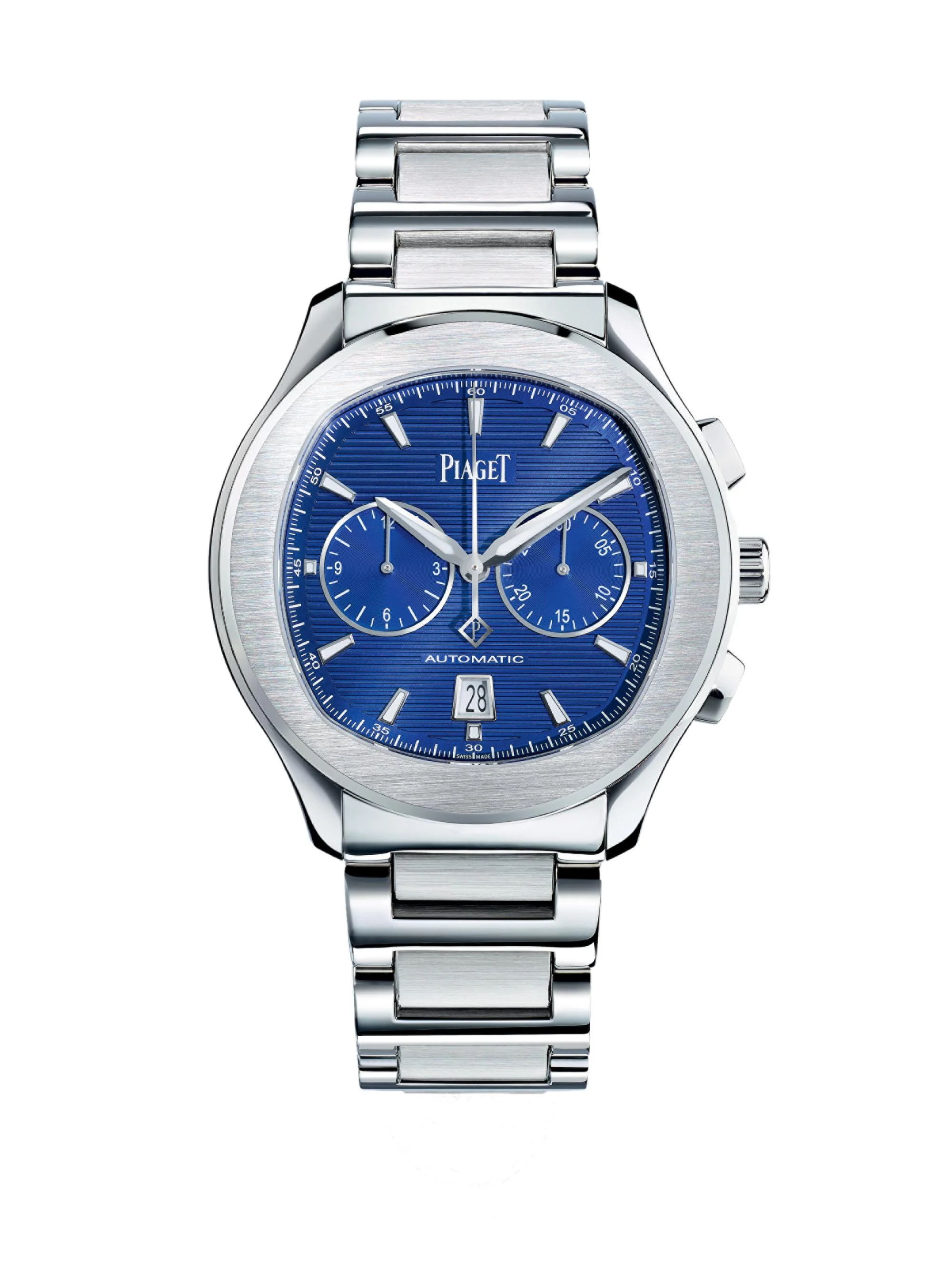 Piaget Polo S Stainless Steel Unisex Chronograph Bracelet Watch ...