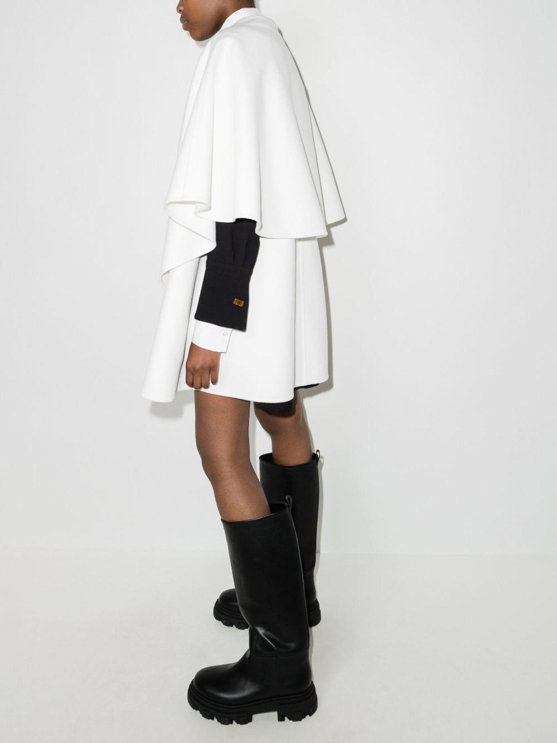 Valentino draped wool cape coat | REVERSIBLE