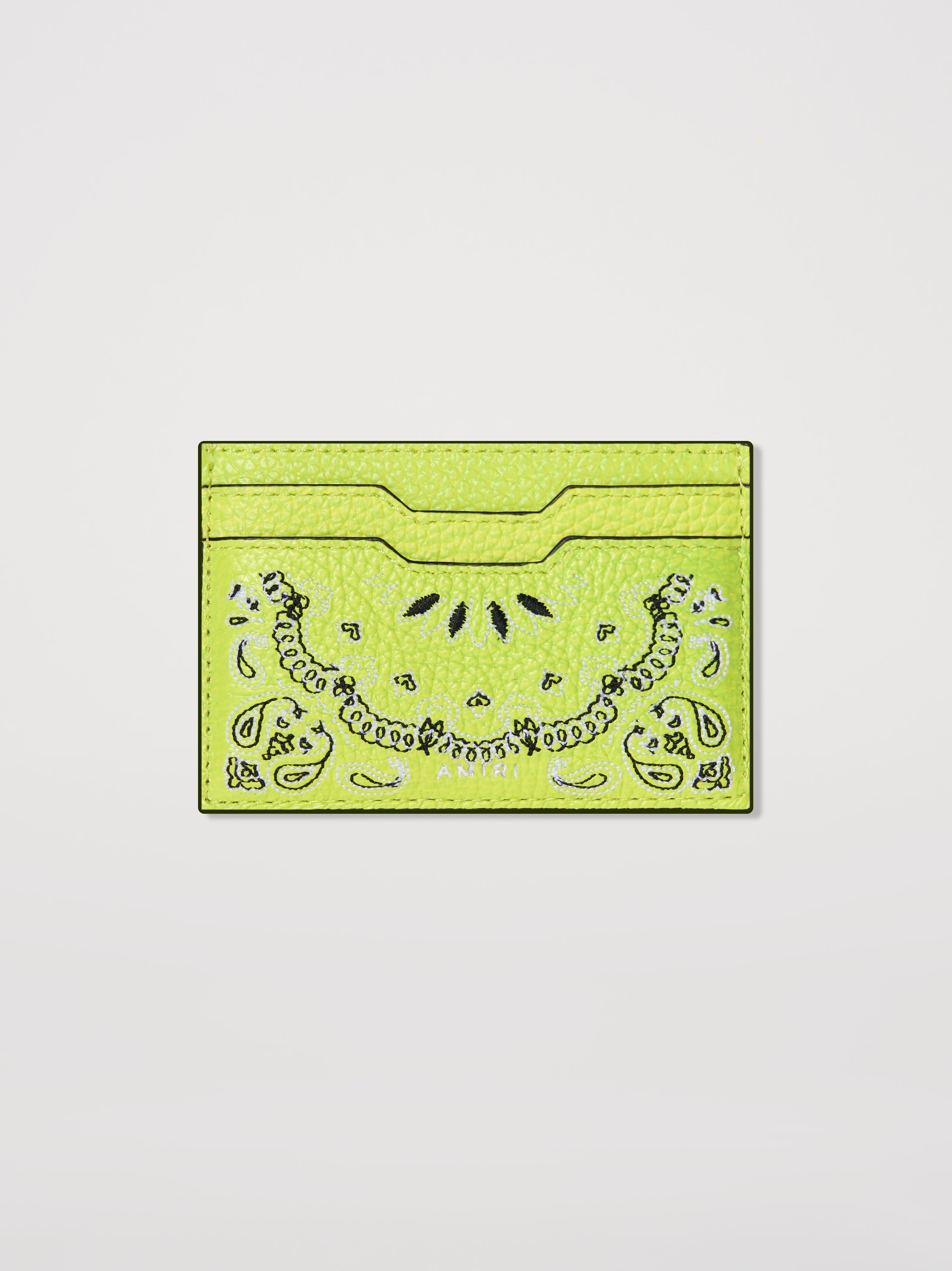 AMIRI PEBBLED BANDANA CARD HOLDER | REVERSIBLE