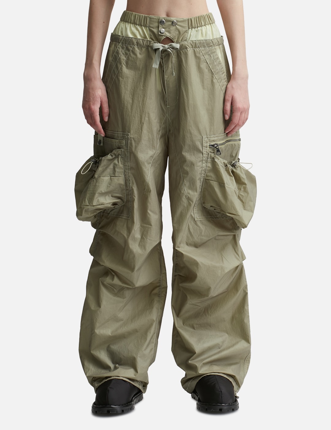 Andersson Bell BALLOON POCKET PARACHUTE PANTS | REVERSIBLE