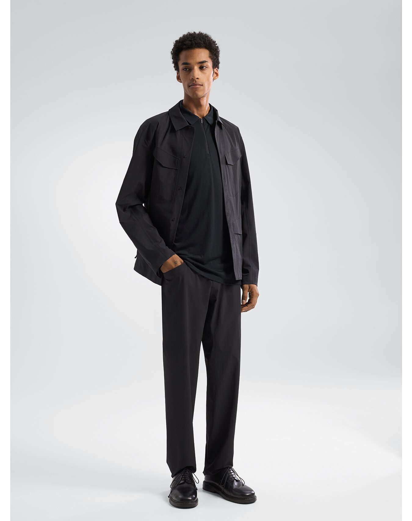 Veilance Frame Polo Shirt LS | REVERSIBLE