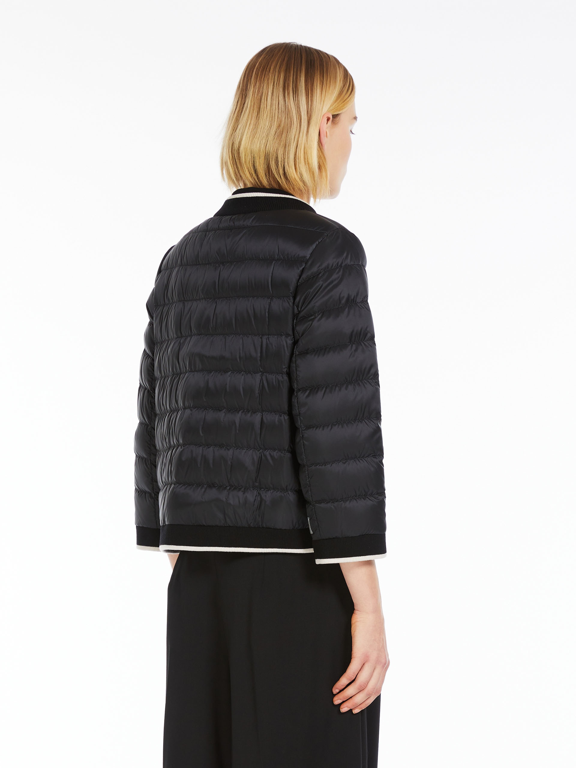 Max Mara JACKIE Water-resistant canvas short jacket | REVERSIBLE