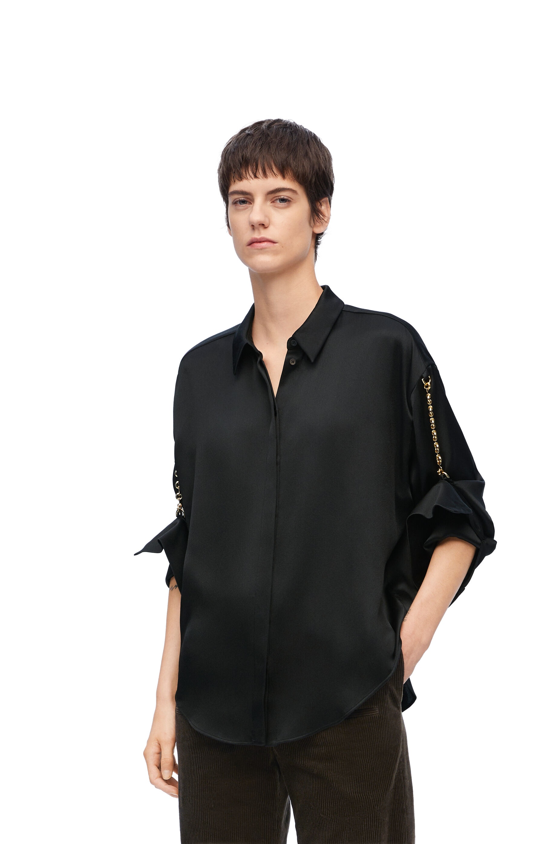 Loewe Chain shirt in silk | REVERSIBLE
