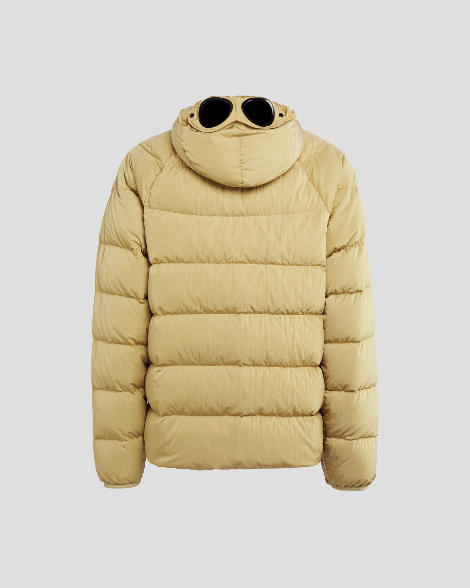 C.P. Company Eco-Chrome R Hooded Down Goggle Jacket | REVERSIBLE