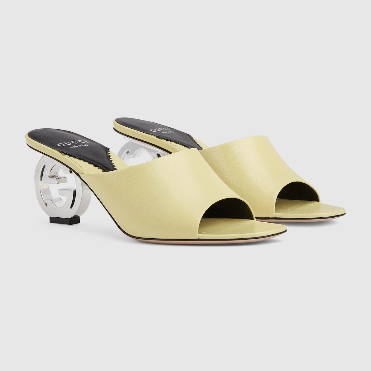 GUCCI Women's Interlocking G heel sandal | REVERSIBLE