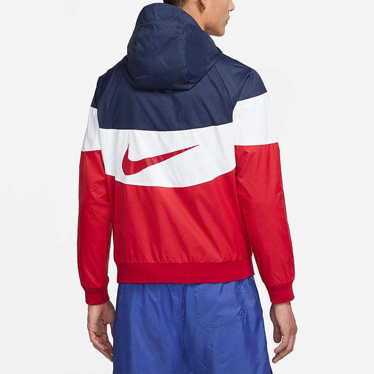 Nike Nike Sportswear Windrunner Casual hooded track Jacket Navy Blue ...