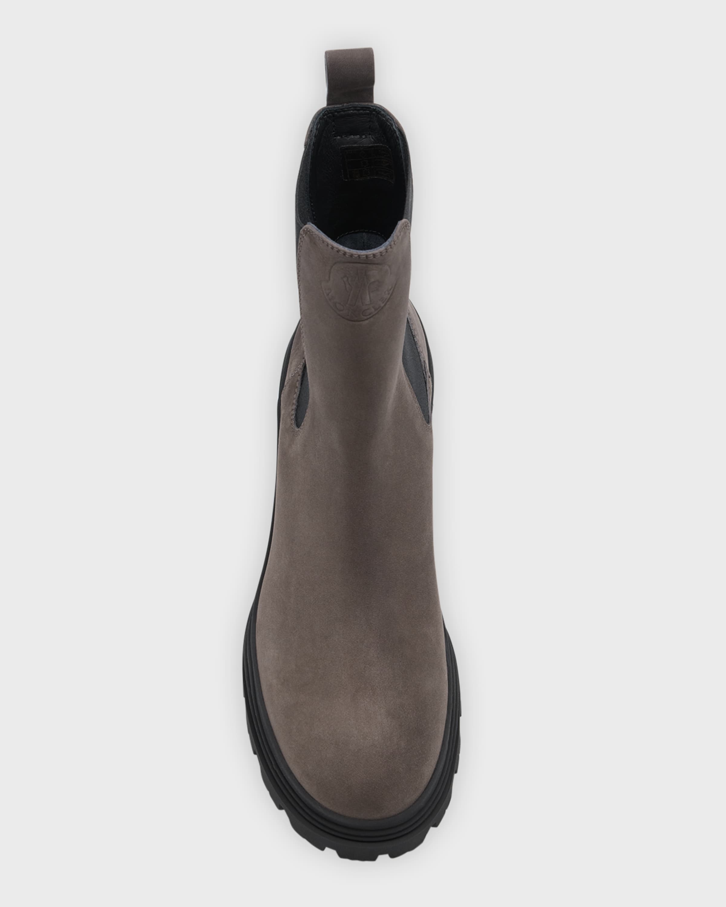 Moncler Envile Suede Lug-Sole Chelsea Boots | REVERSIBLE