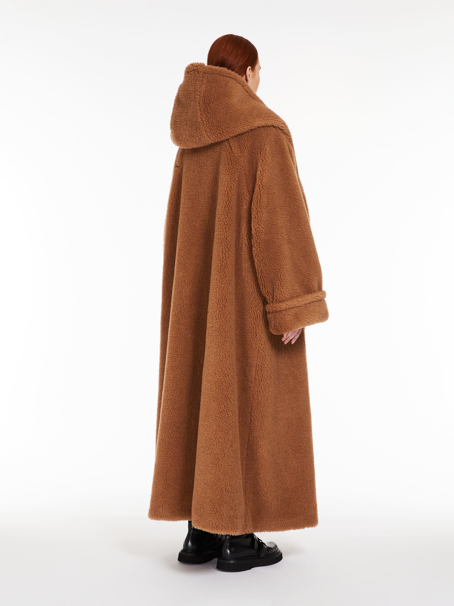 Max Mara APOGEO Oversized Teddy wrap coat | REVERSIBLE