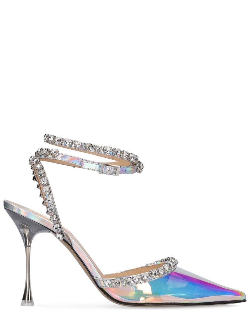 MACH & MACH 100mm Audrey iridescent PVC pumps | REVERSIBLE