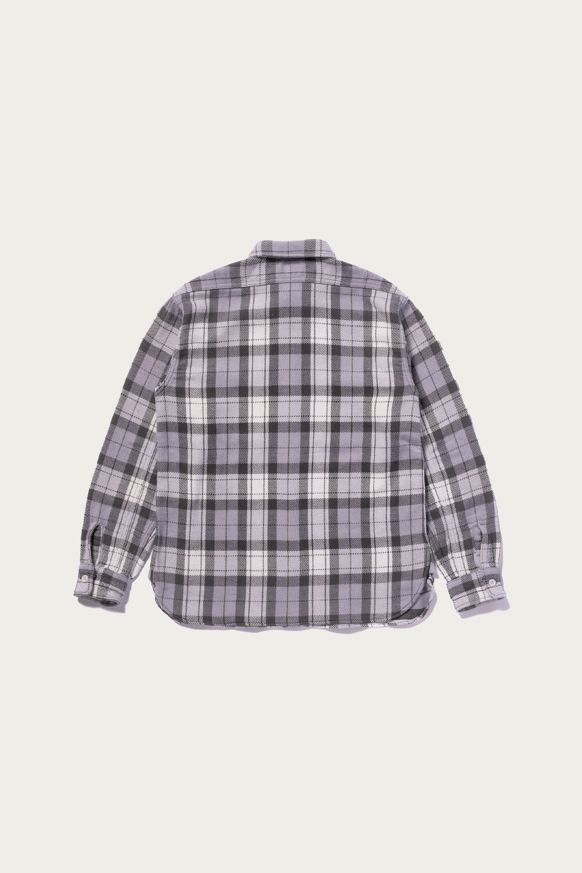 The Real McCoys 8HU Block Check Summer Flannel Shirt - Black/Grey ...