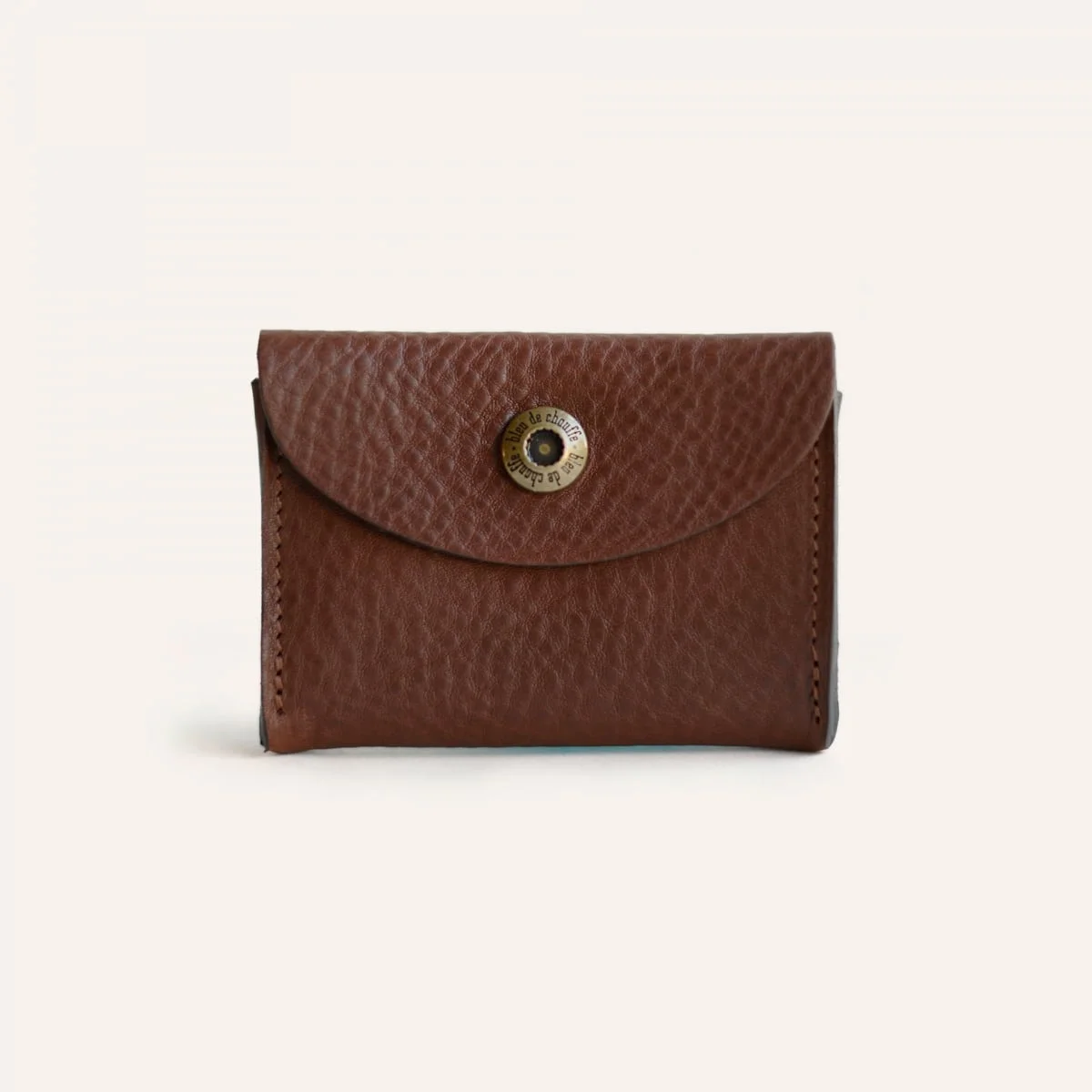 Bleu de Chauffe TALBIN SHOEMAKER PURSE - AMBER BROWN | REVERSIBLE