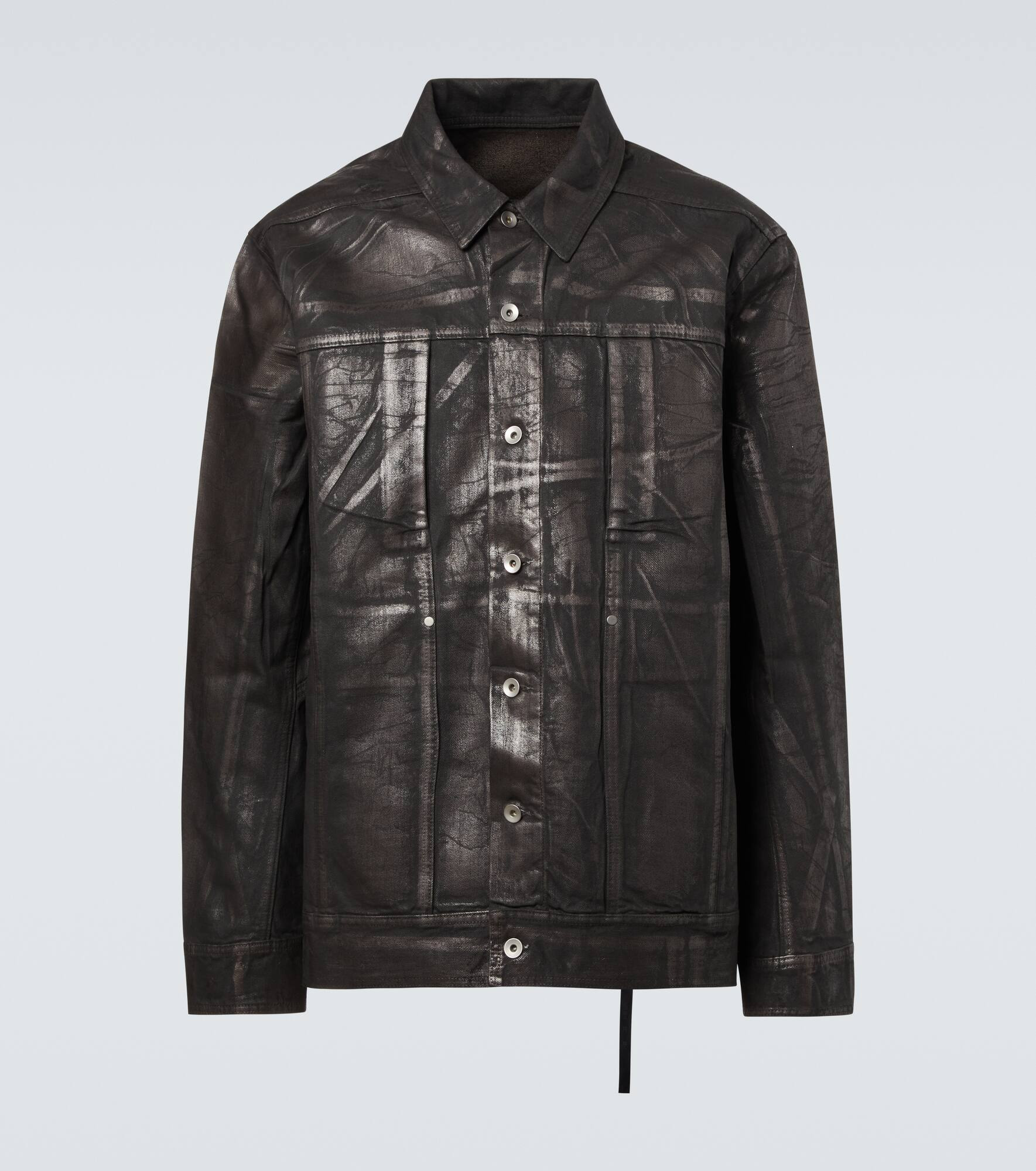 Rick Owens Coated denim jacket | REVERSIBLE