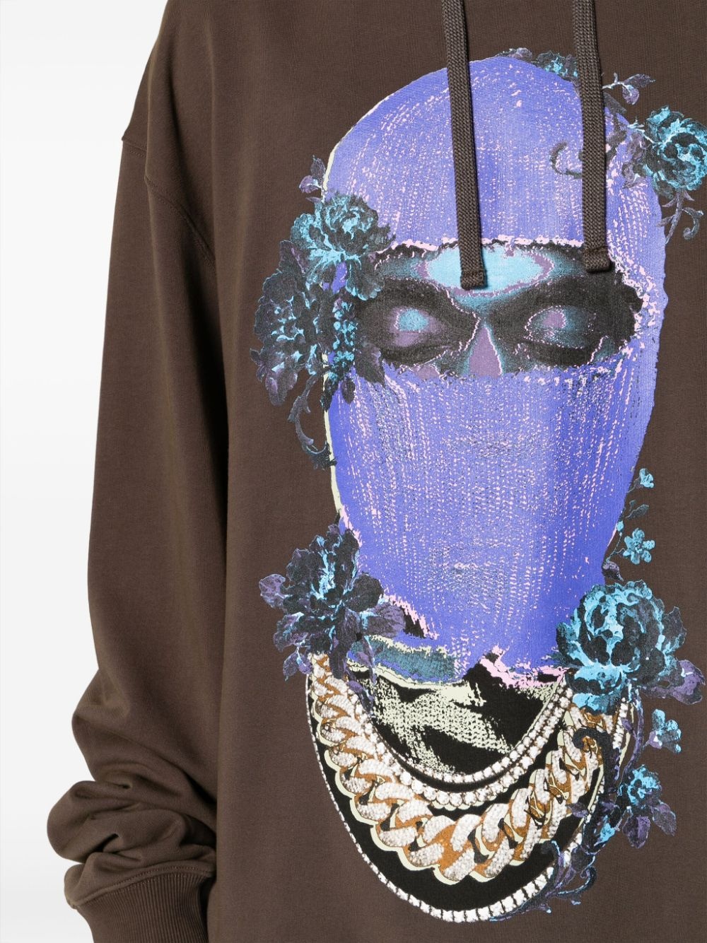 ih nom uh nit Mask Black Roses cotton hoodie | REVERSIBLE