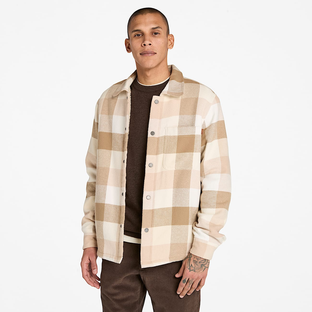 Timberland Men's High-Pile Lined Overshirt | REVERSIBLE