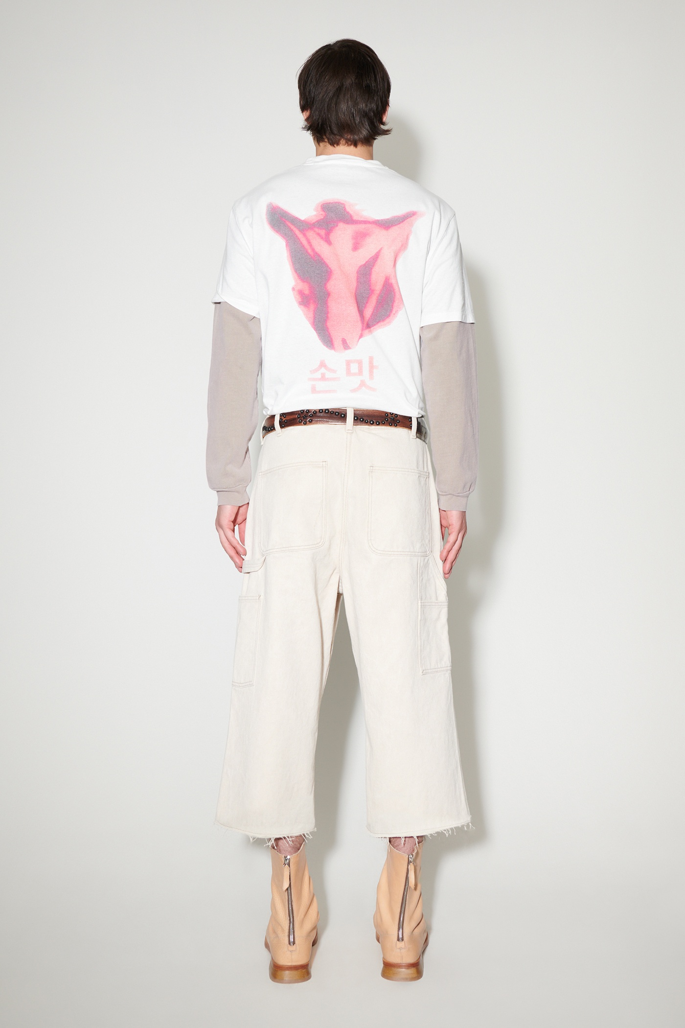 Our Legacy Joiner Capri Cut Ghost Attic Splatter Denim | REVERSIBLE