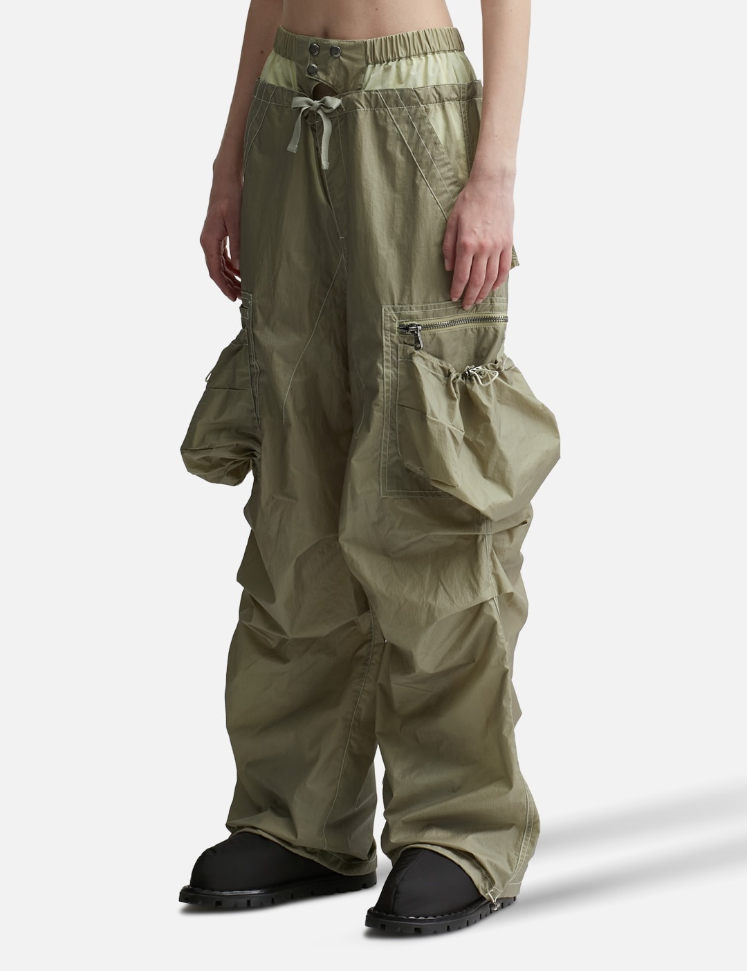 Andersson Bell BALLOON POCKET PARACHUTE PANTS | REVERSIBLE