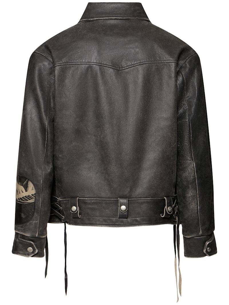Enfants Riches Déprimés Distressed Pianist aviator jacket | REVERSIBLE