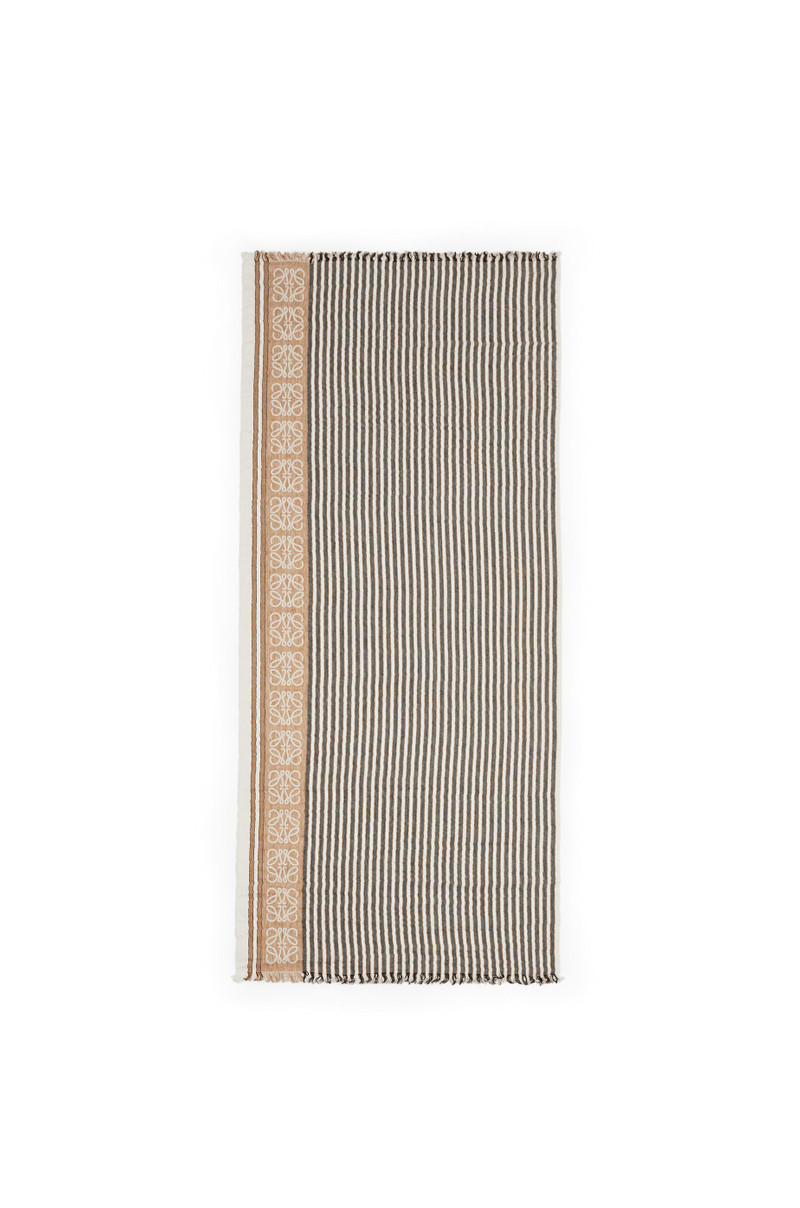 Loewe Scarf in linen and cotton | REVERSIBLE