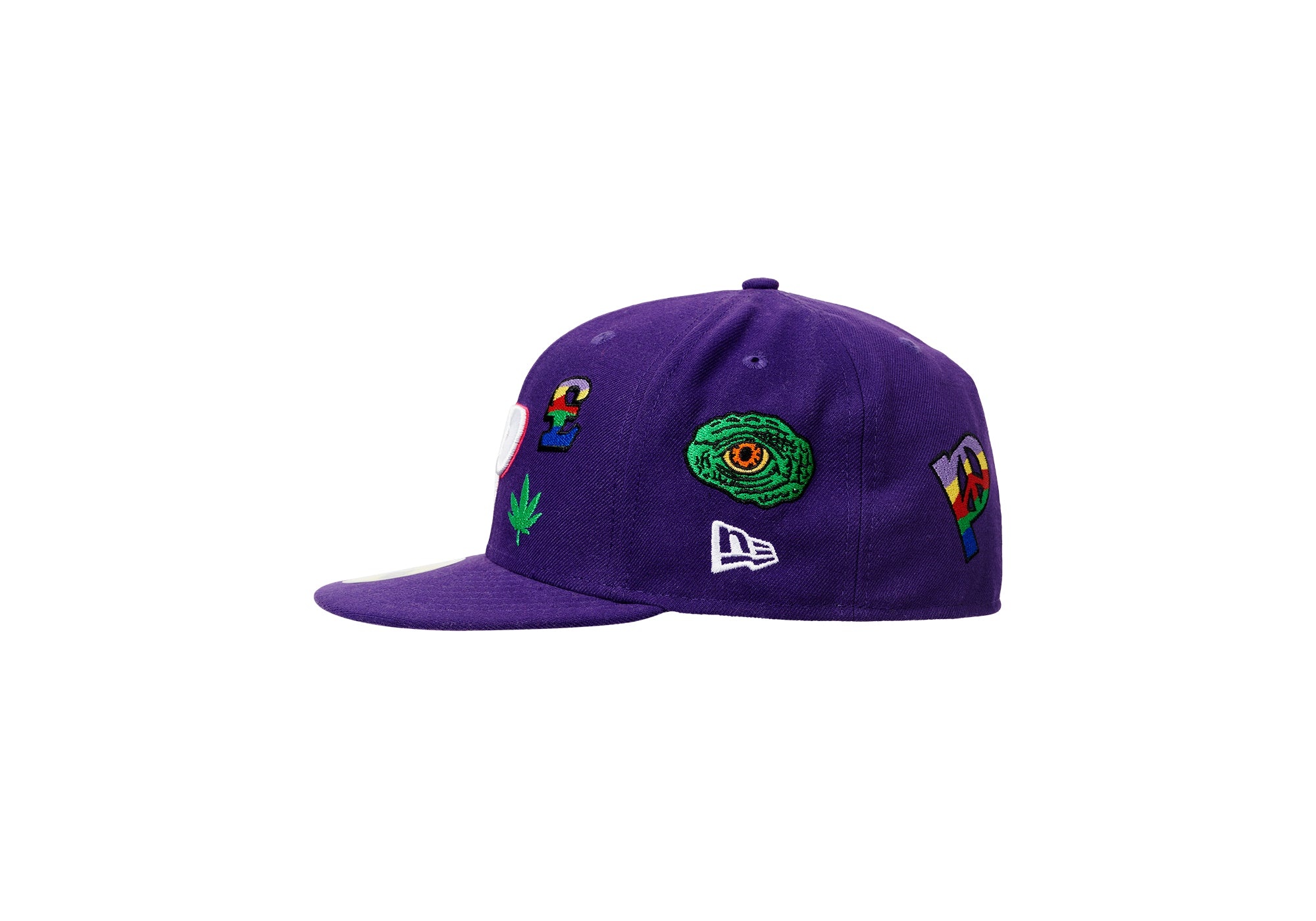 PALACE PALACE NEW ERA 59FIFTY JESUS HAT PURPLE | REVERSIBLE