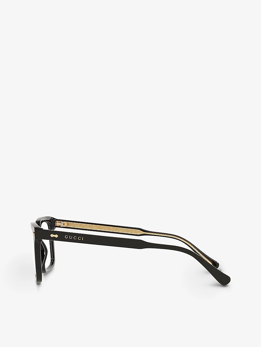 GUCCI GG0914O acetate rectangular-frame optical glasses | REVERSIBLE
