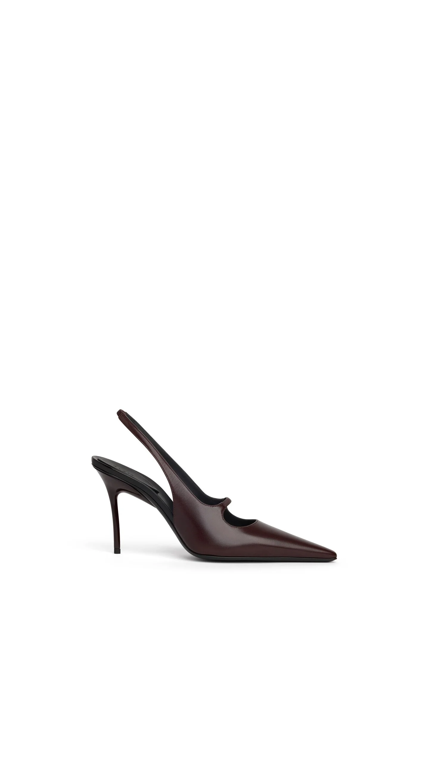 Alaïa DROP SLINGBACKS IN POLISHED GOATSKIN - AA3G2016I238-U15 | REVERSIBLE