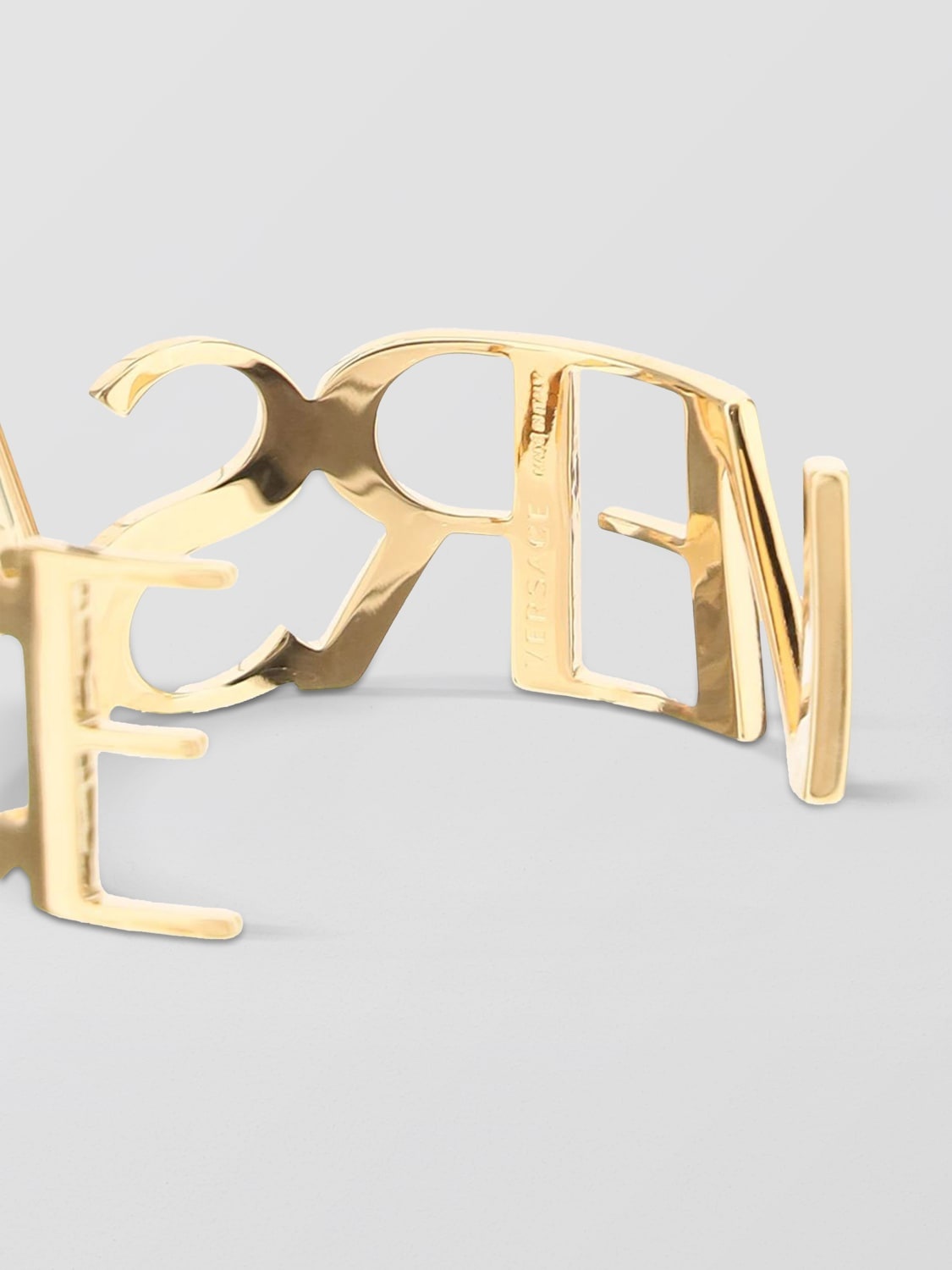 VERSACE Versace logo metal bracelet | REVERSIBLE