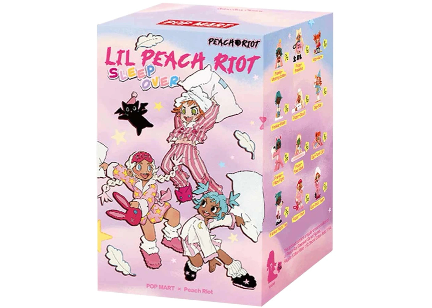 POP MART Pop Mart Lil Peach Riot Sleepover Series Figures Single Blind ...